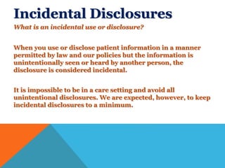 HIPAA Refresher for Home Health Professionals | PPTX