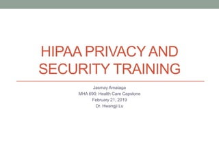 HIPAA and Privacy Training | PPTX