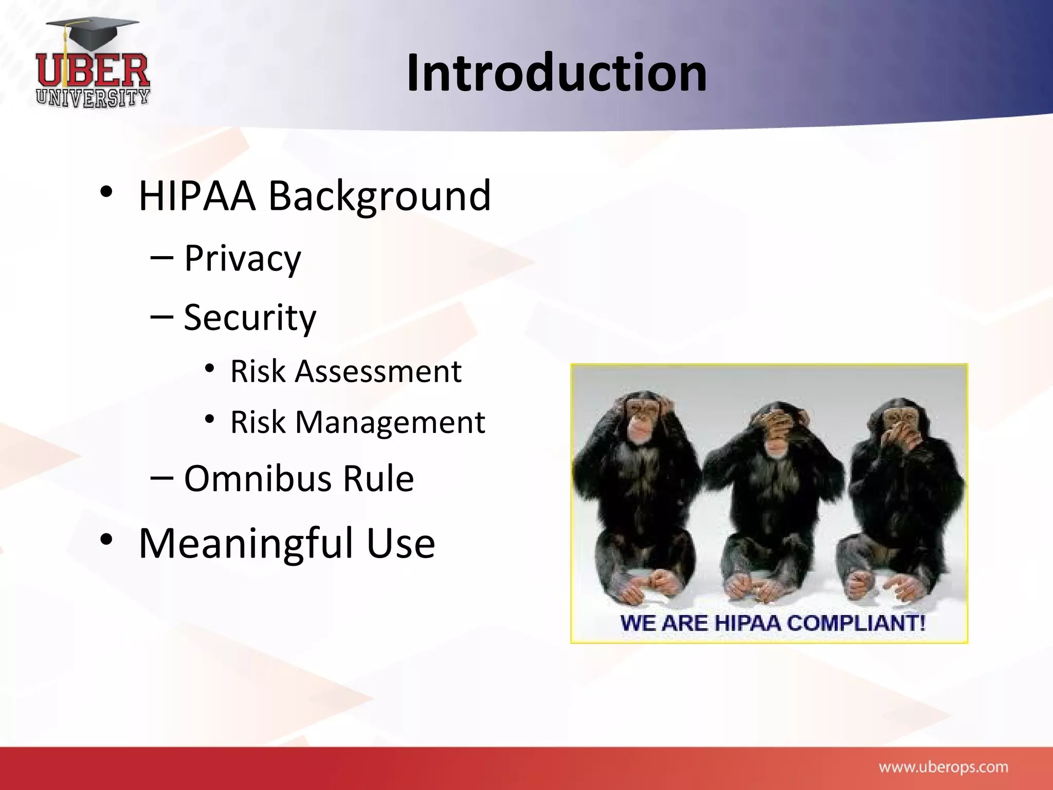 HIPAA security risk assessments | PPT