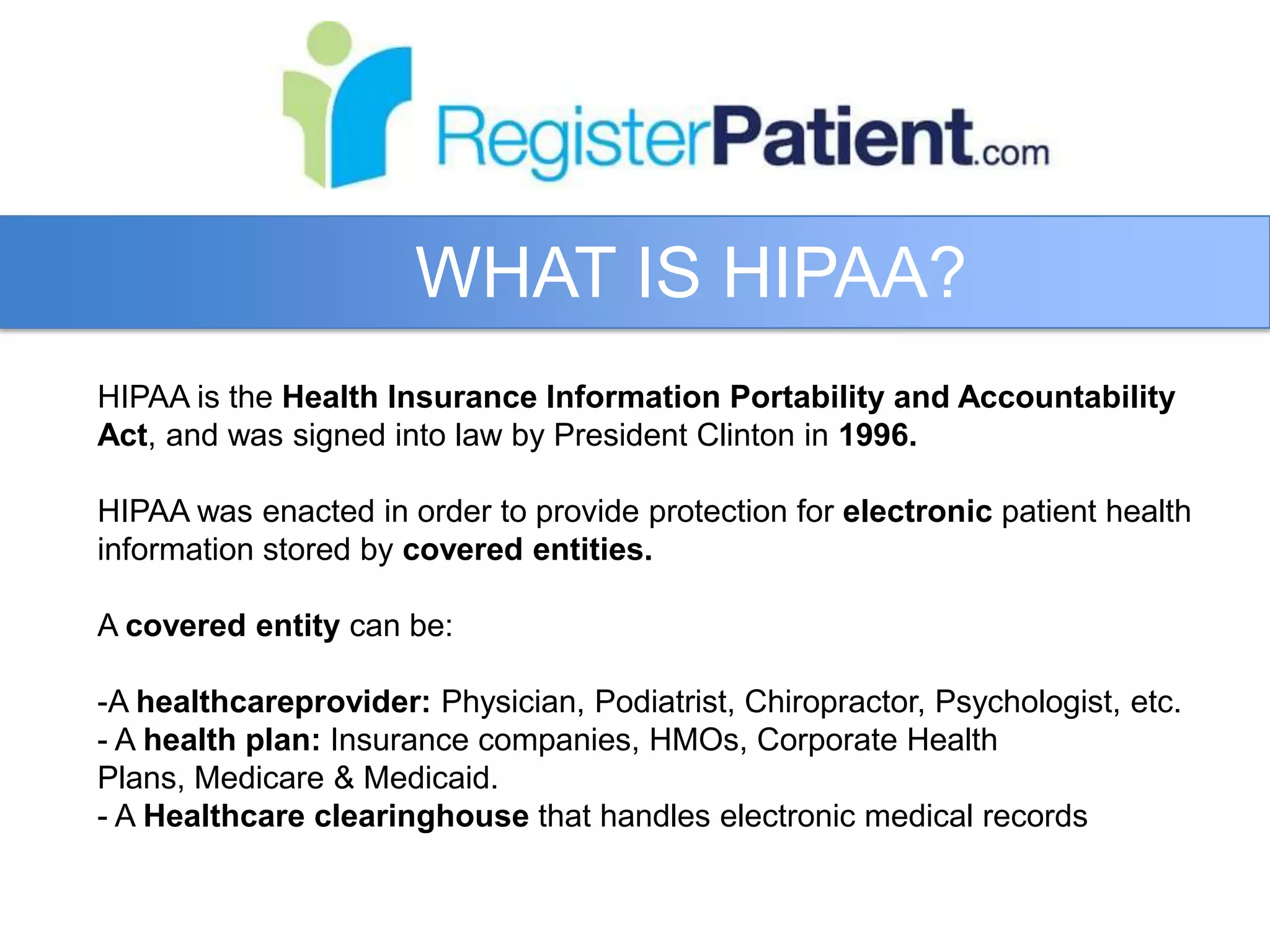 HIPAA Compliance | PPTX