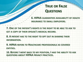 Hipaa training | PPTX