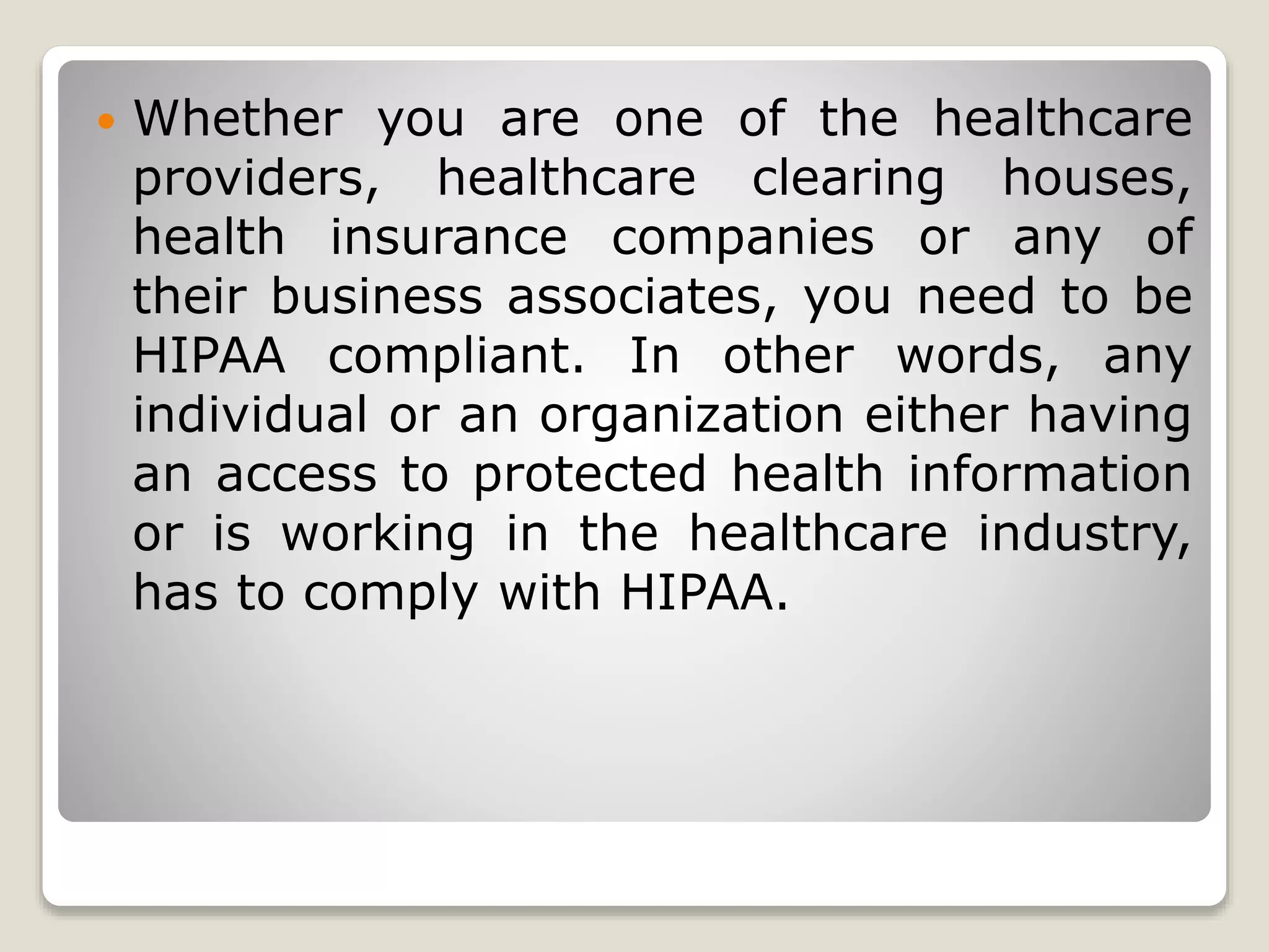 Hipaa training | PPT