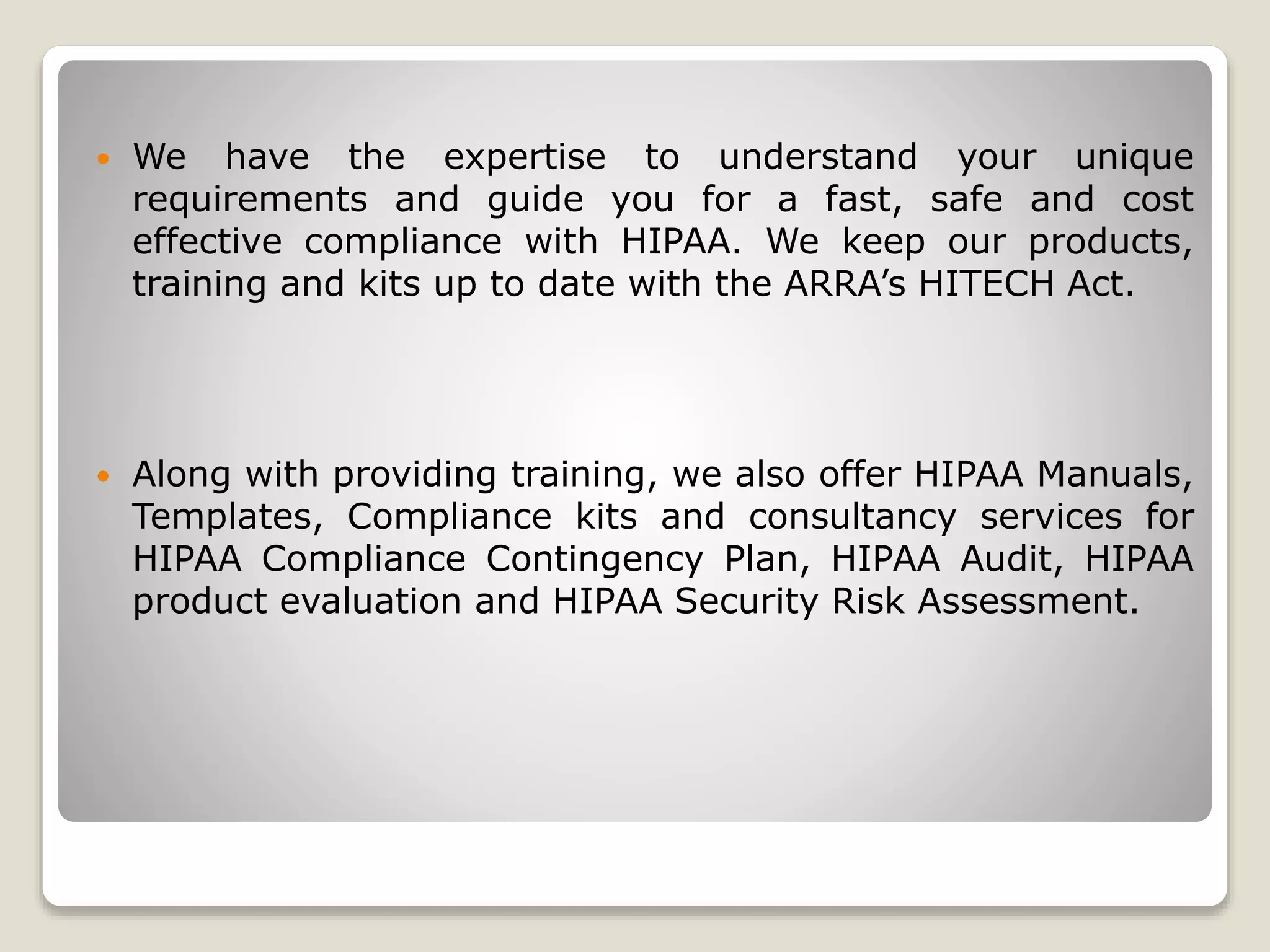 Hipaa training | PPT
