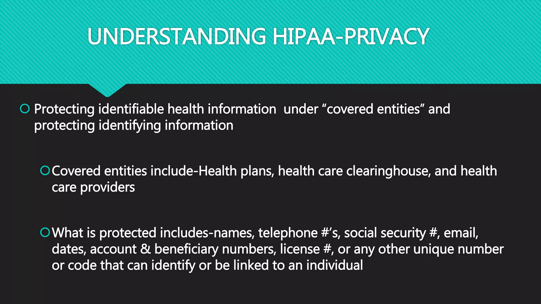 HIPAA Employee and Health Professional Training | PPTX