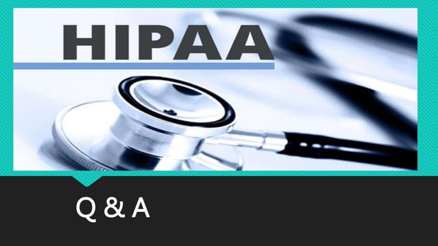 HIPAA Employee and Health Professional Training | PPTX