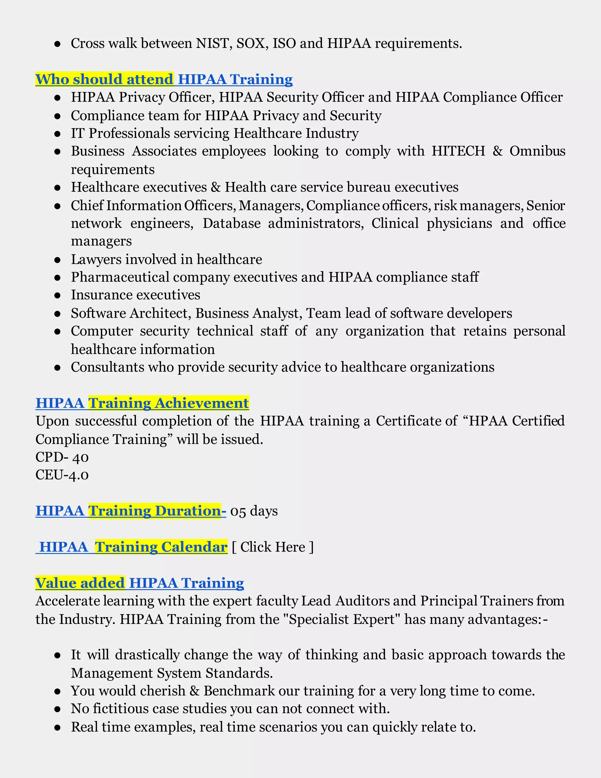 HIPAA | HIPAA Training | DOCX