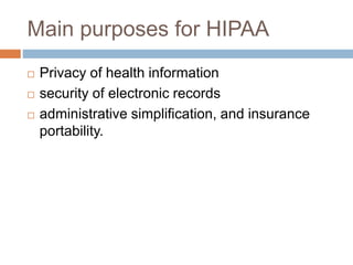 Hipaa training | PPTX