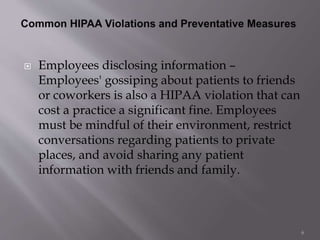 Hipaa training for healthcare workers | PPTX