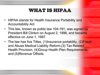 HIPAA Training MHA 690 7-31-2013 | PPT
