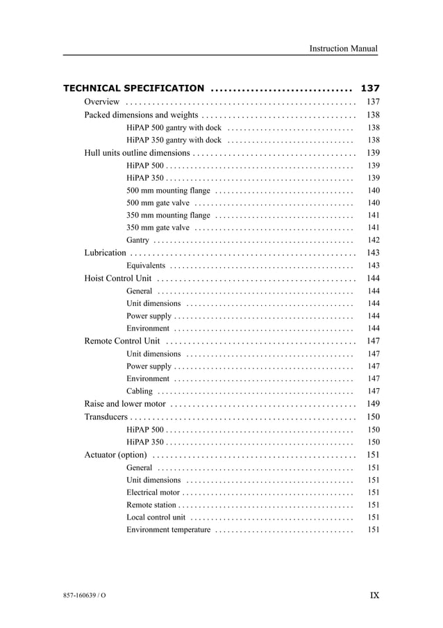 Hi pap hull units instruction manual | PDF