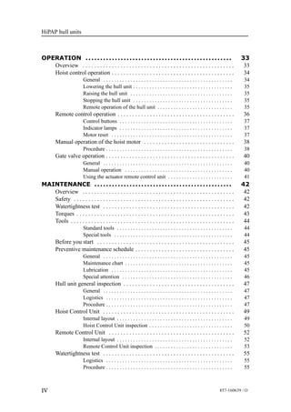 Hi pap hull units instruction manual | PDF