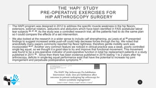 Hip arthroscopy rehabilitation a summary 2021 | PPT