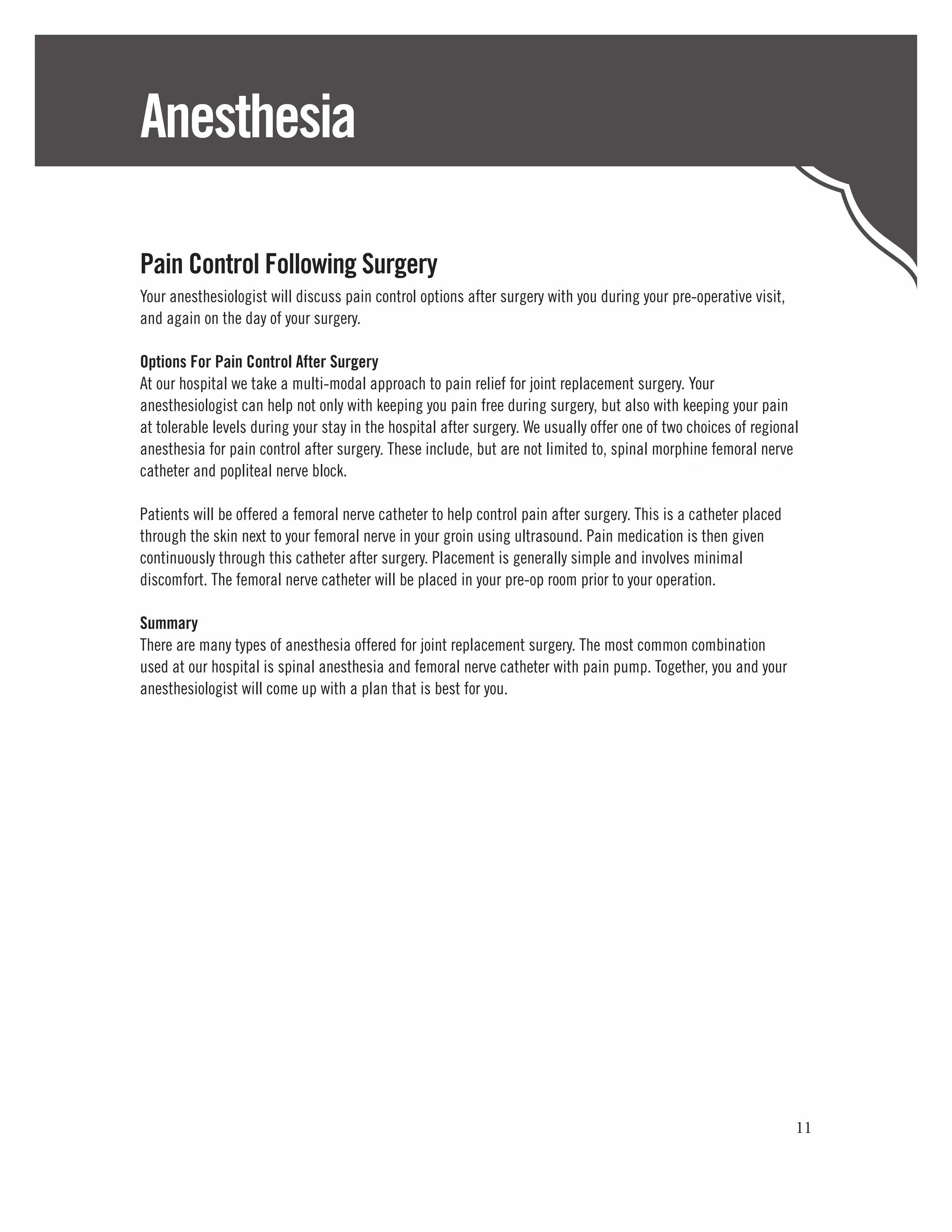 A Patient's Guide to Hip Replacement Surgery: Ripon Medical Center | PDF