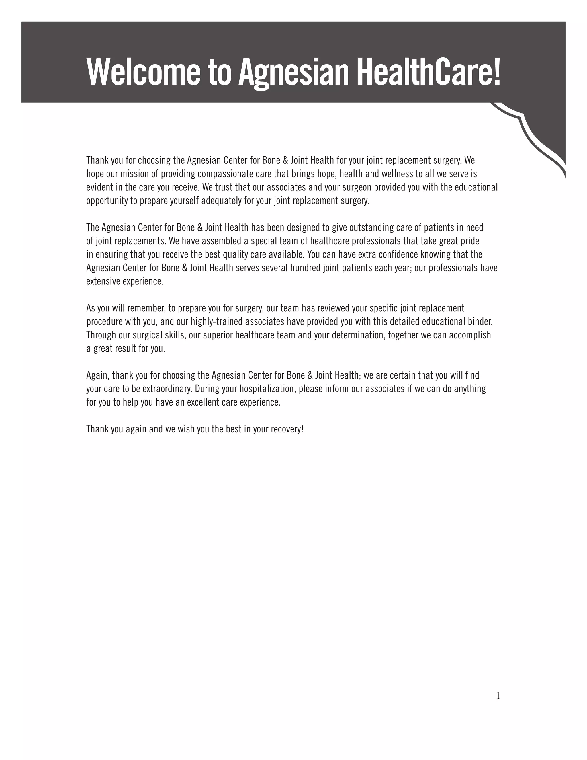 A Patient's Guide to Hip Replacement Surgery: Ripon Medical Center | PDF