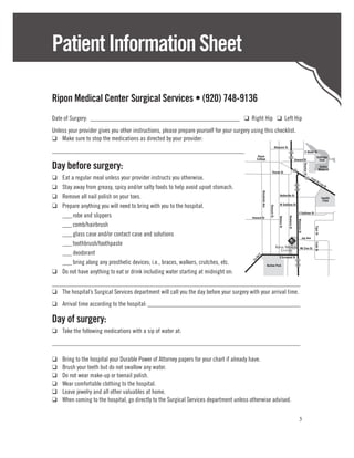 A Patient's Guide to Hip Replacement Surgery: Ripon Medical Center | PDF