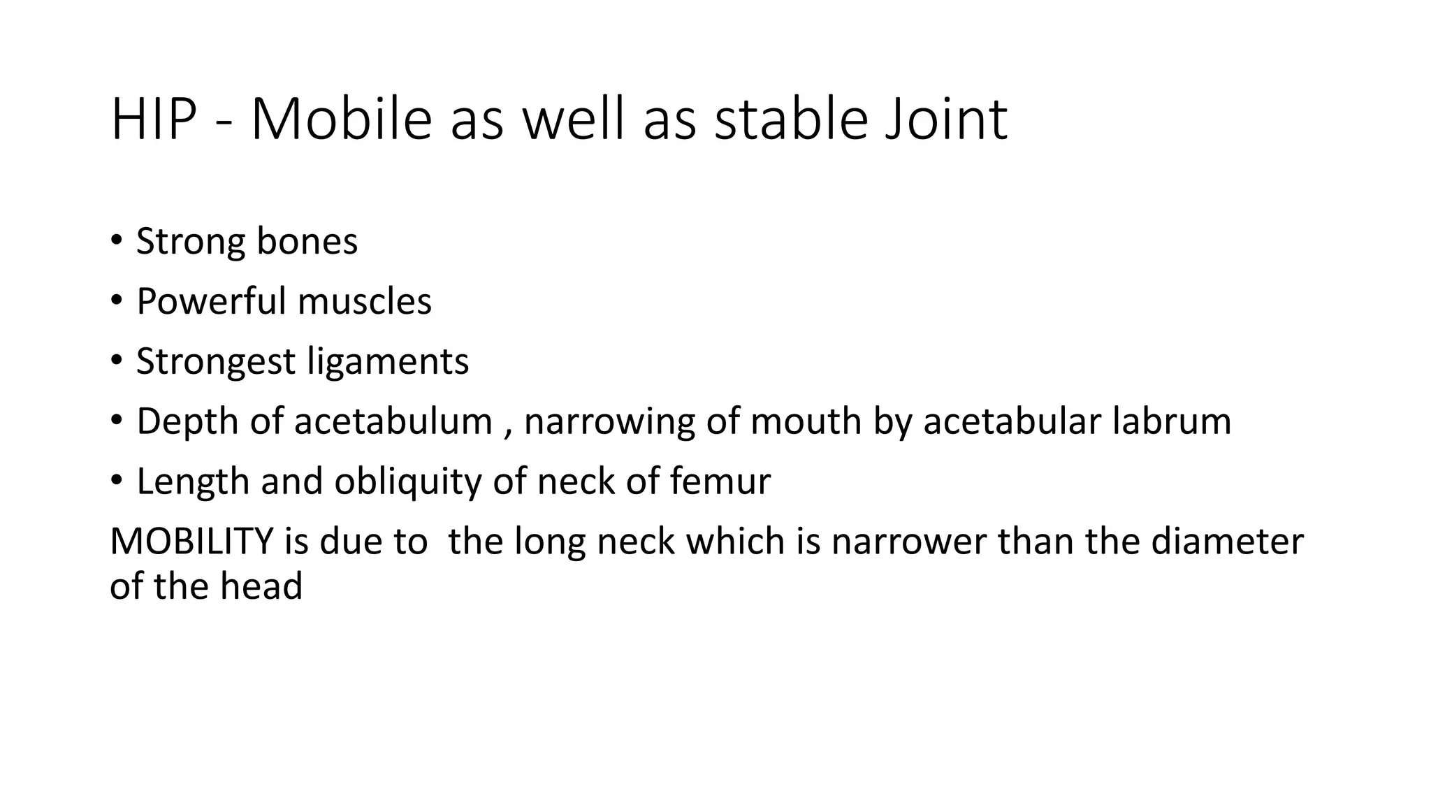 Hip biomechanics | PPTX