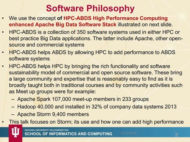 High Performance Processing of Streaming Data | PPT