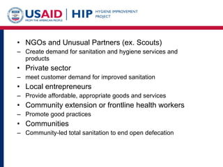 Sanitation Innovations - Hygiene Improvement Project | PPT