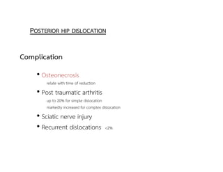 posterior hip dislocation | PDF