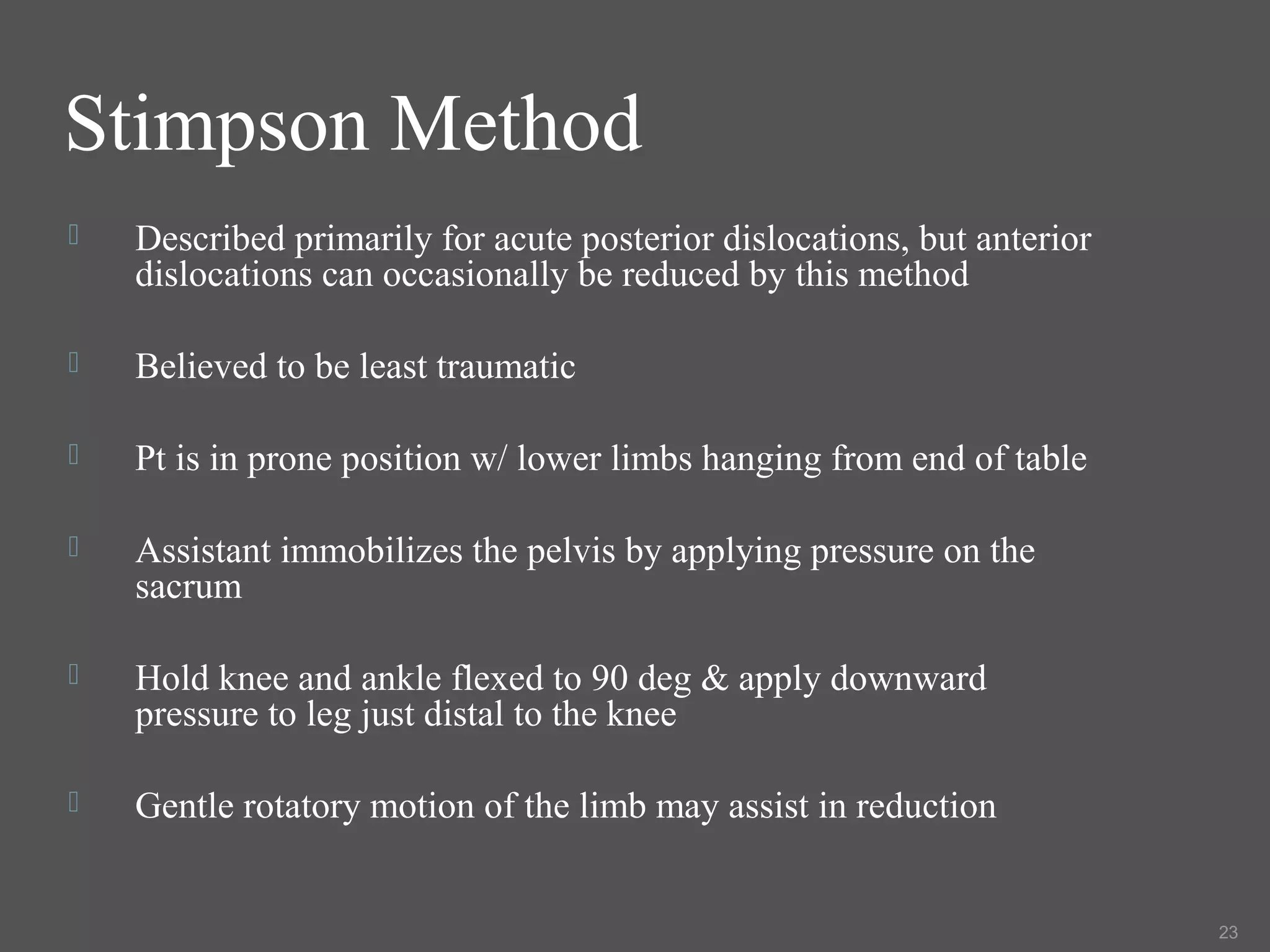 Hip dislocation | PPT