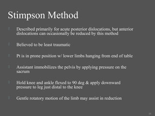 Hip dislocation | PPT