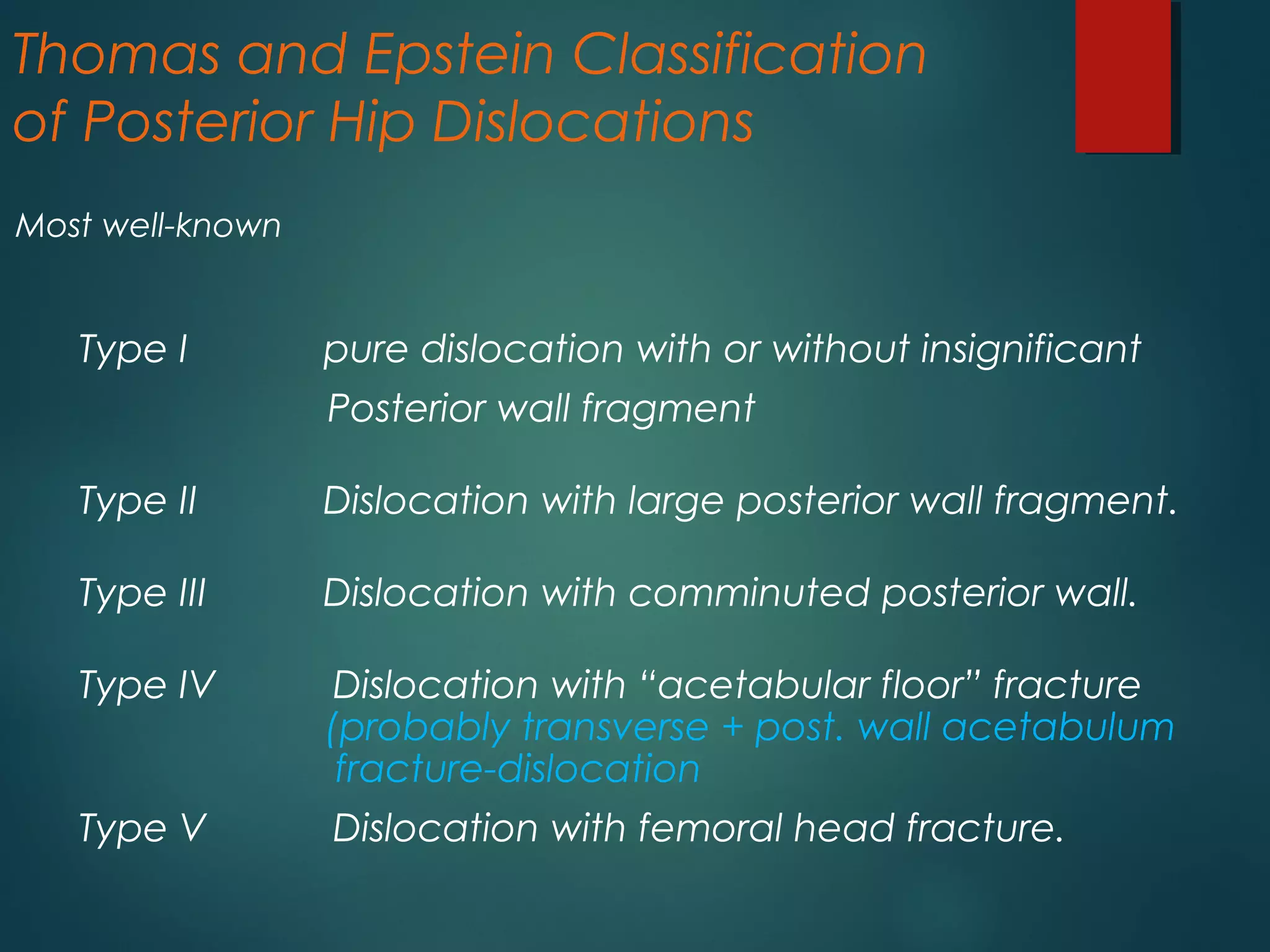 Hip dislocation | PPT