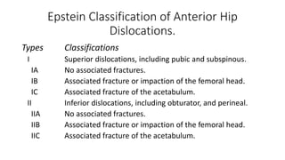 Hip dislocation | PPTX