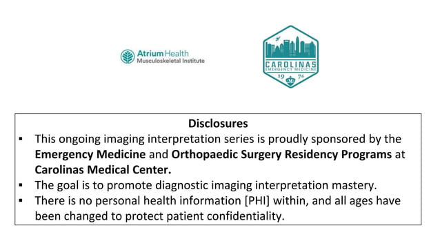 Adult Orthopedic Imaging Series: Presentation #2 Native Hip ...