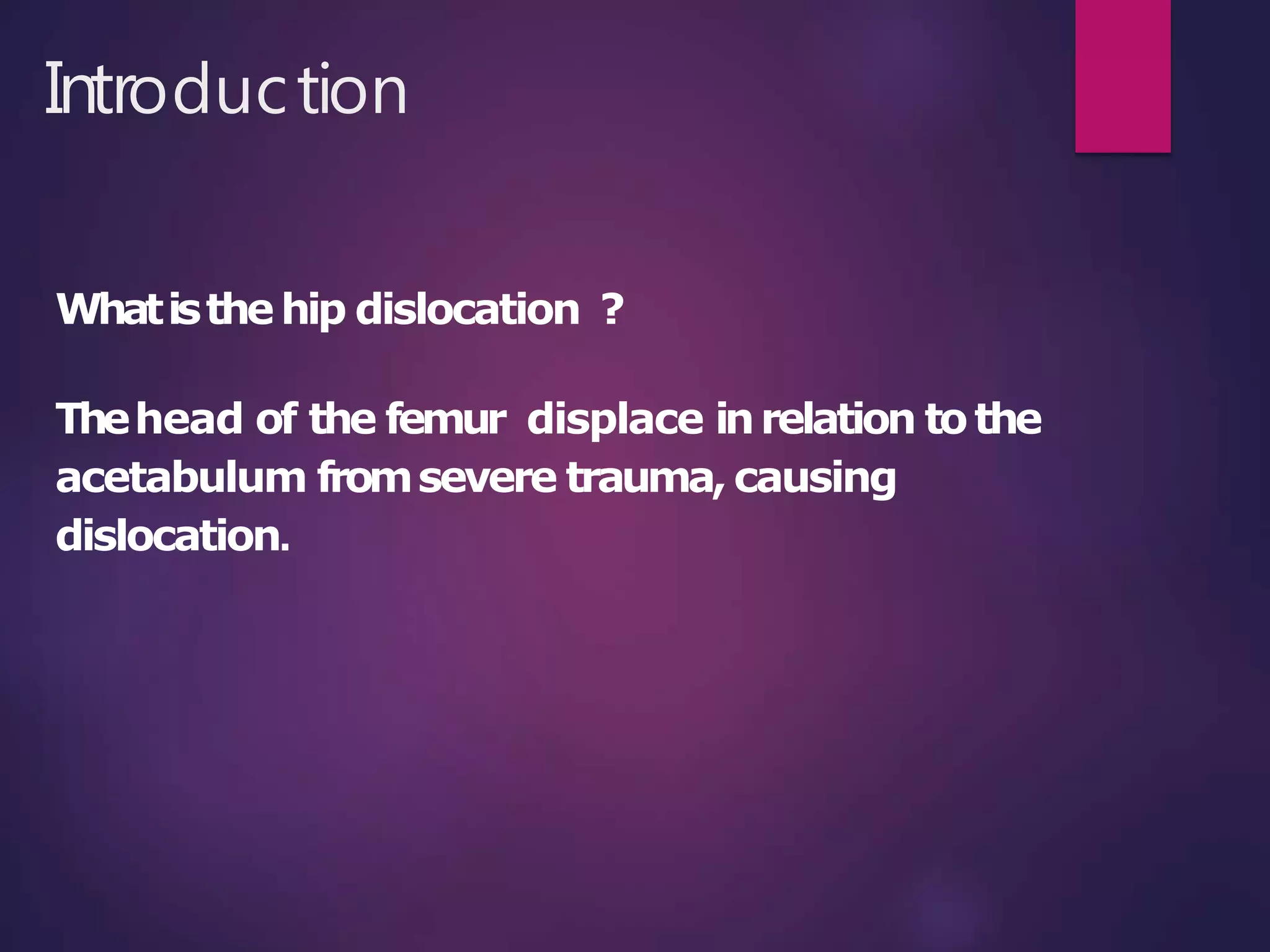 Hip dislocation | PPT