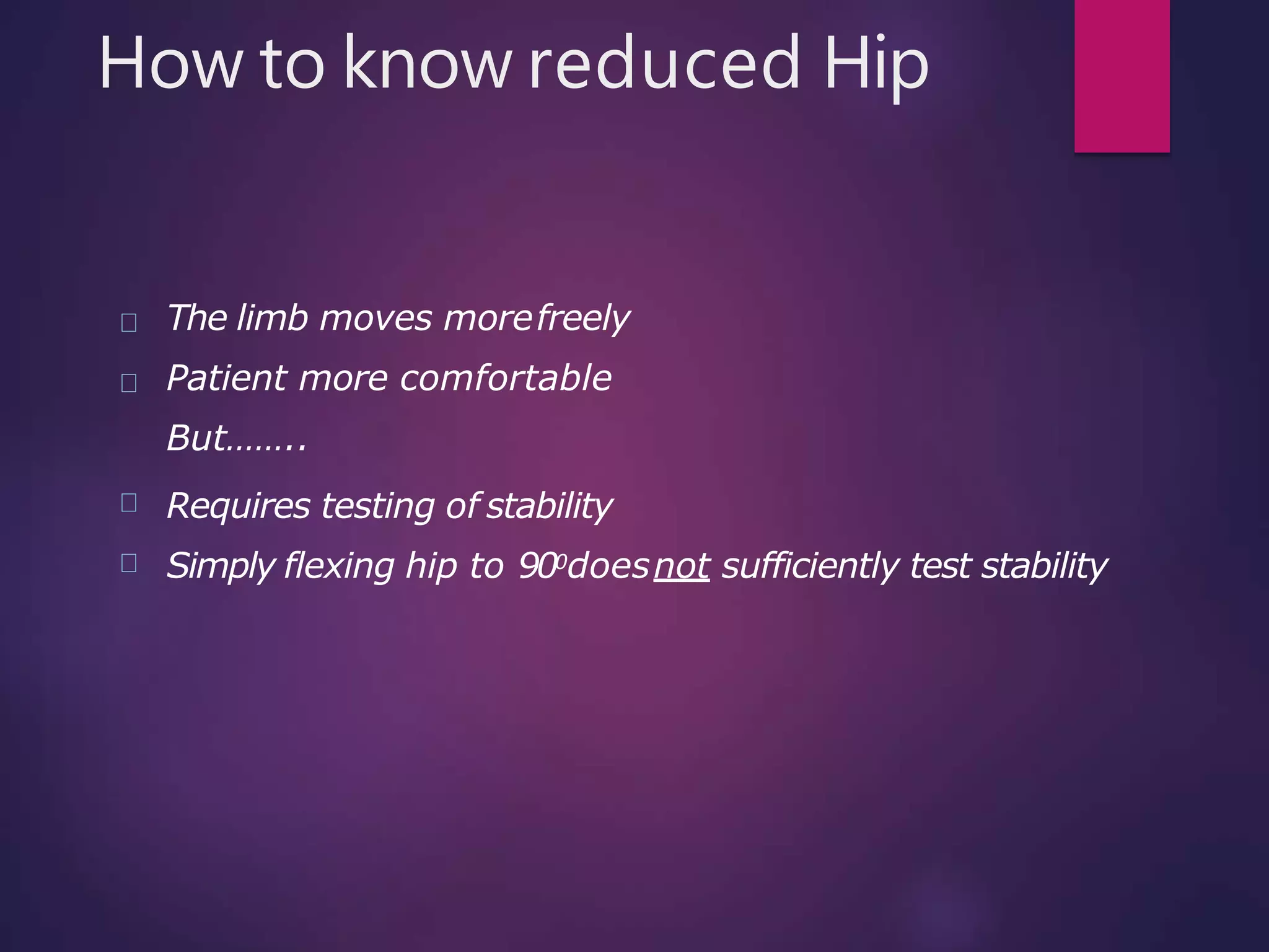 Hip dislocation | PPTX