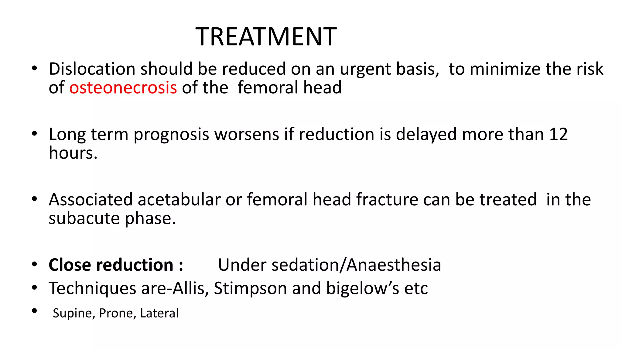 Hip dislocation | PPTX
