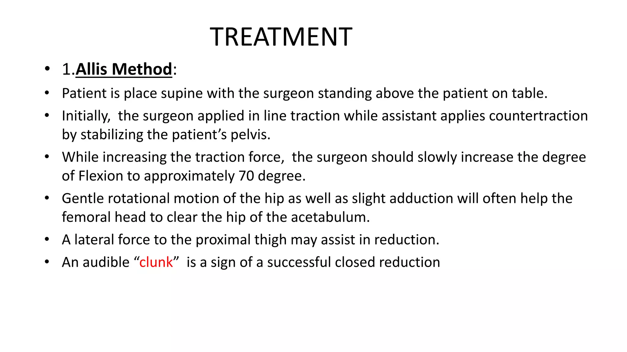 Hip dislocation | PPTX