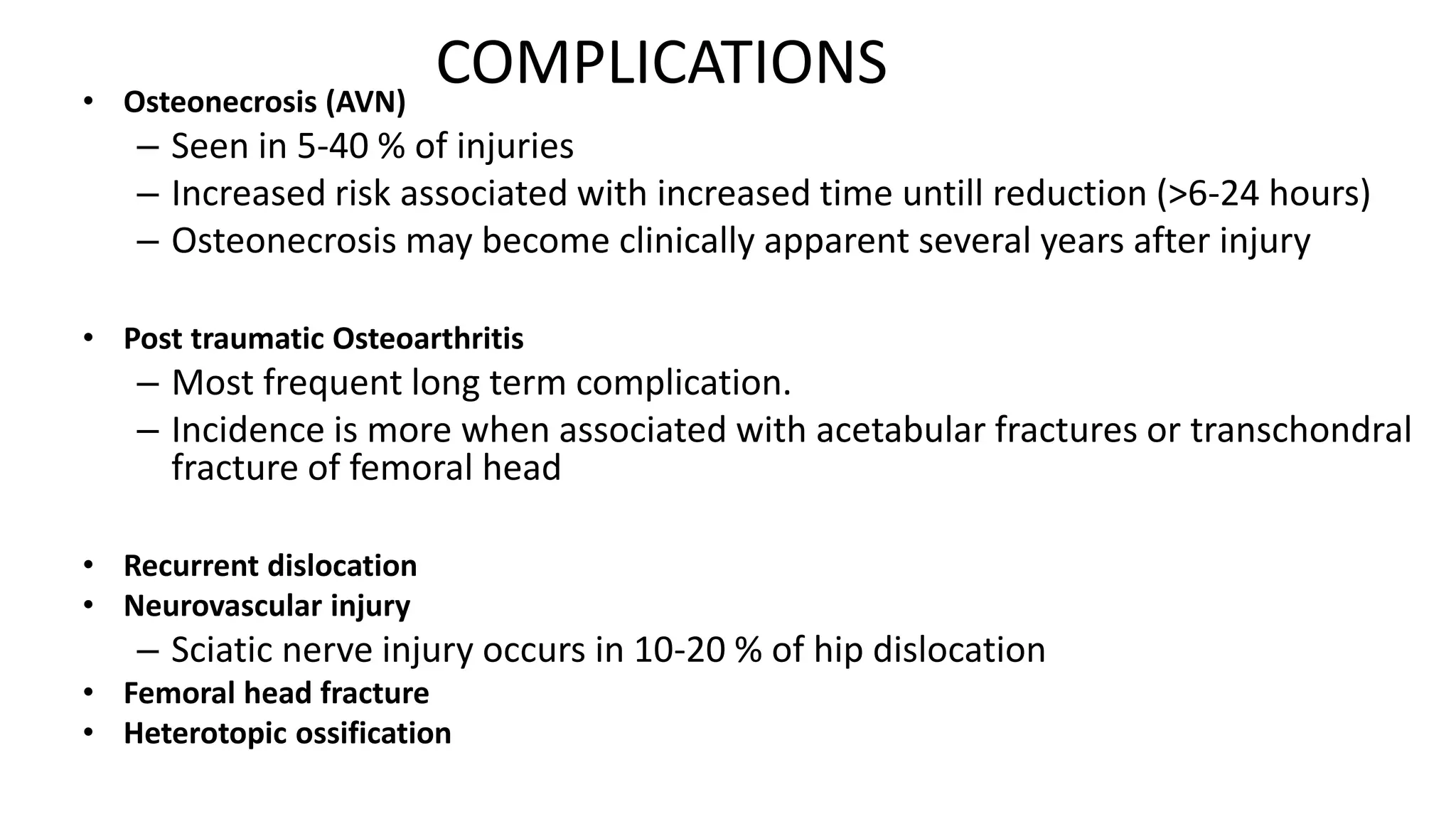 Hip dislocation | PPTX