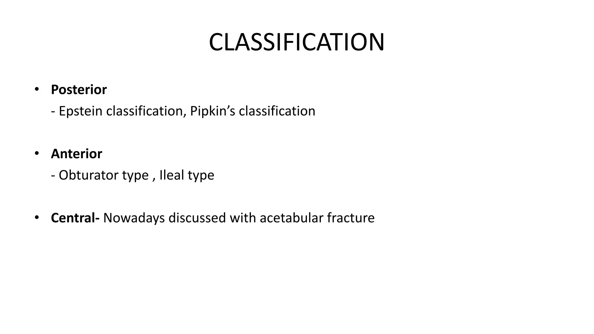 Hip dislocation | PPTX
