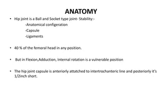 Hip dislocation | PPTX