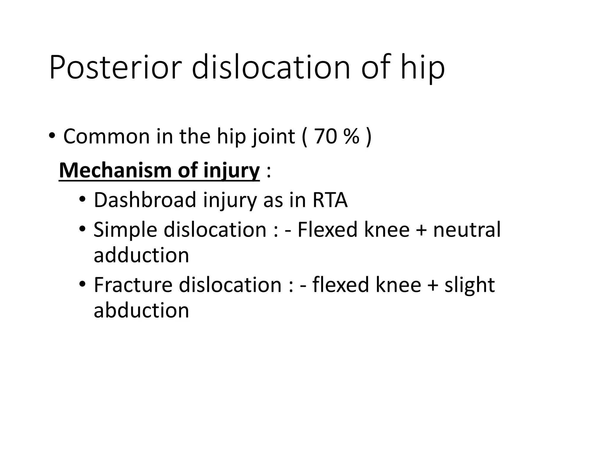 Hip Dislocation.pptx. . | PPTX