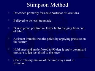 Hip dislocation class | PPT