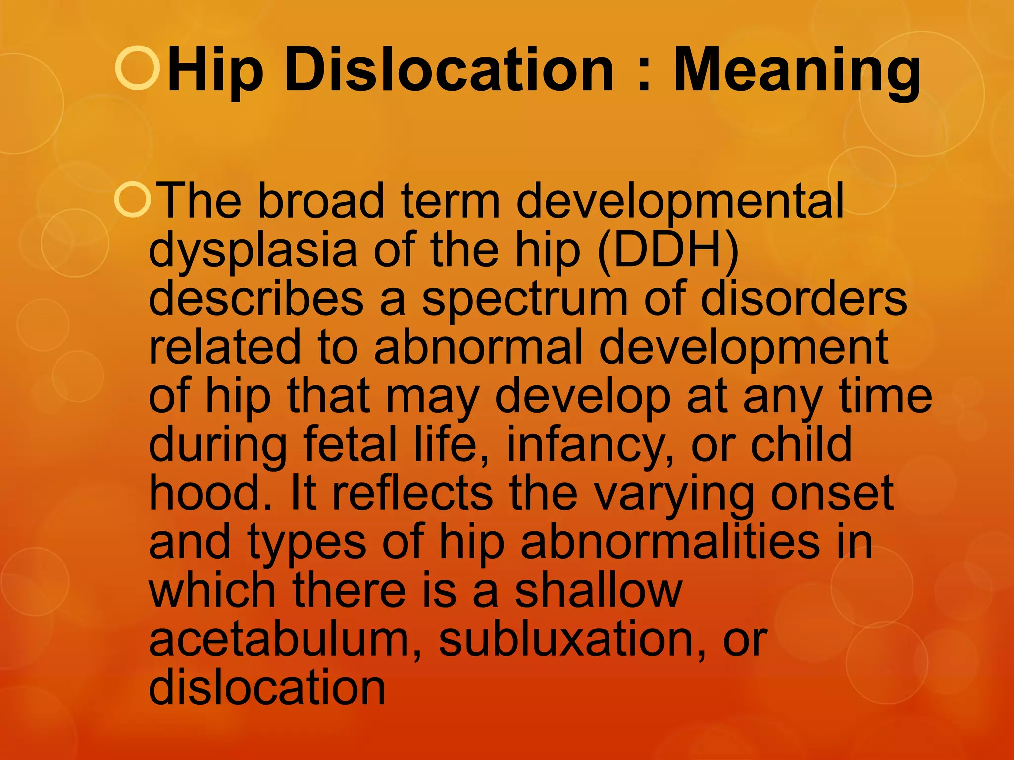 Hip dislocation ppt | PPT
