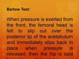 Hip dislocation ppt | PPTX