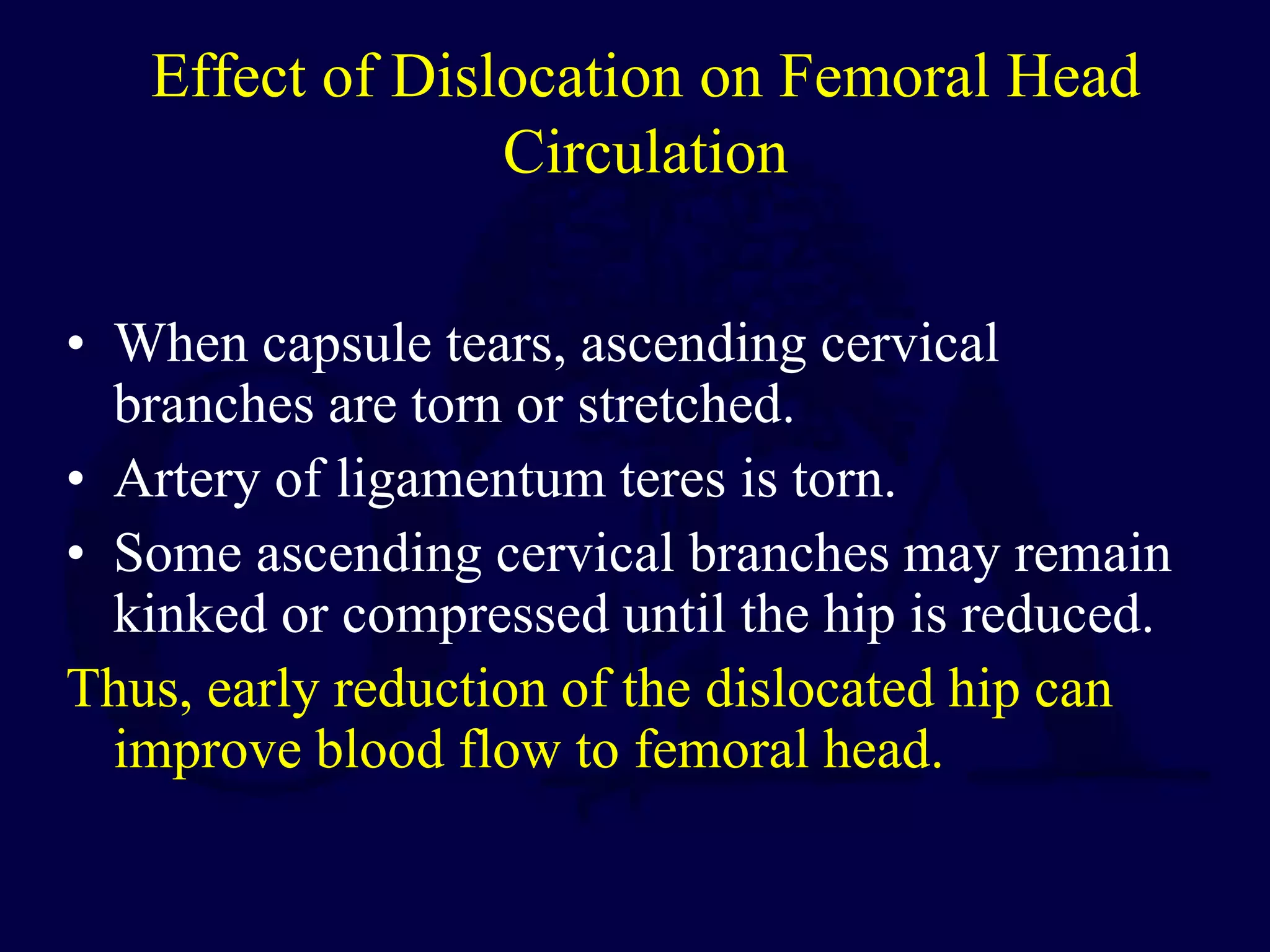 Hip dislocations and femoral head fractures | PPT
