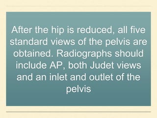 anterior hip disclocation | PPTX