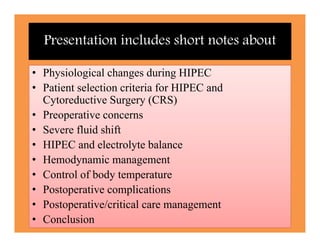 Hipec | PDF | Lung and Respiratory Health | Diseases and Conditions