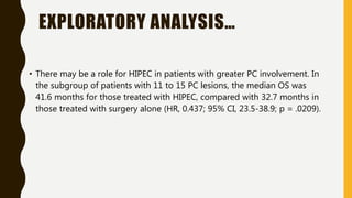 Hipec for metastatic colorectal cancers | PPTX