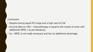 Hipec for metastatic colorectal cancers | PPTX