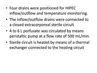 HIPEC with CRS in ADVANCED CARCINOMA OVARY | PPTX
