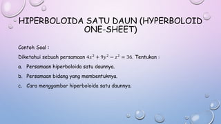 Hiperboloida | PPT
