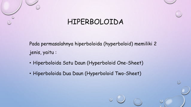 Hiperboloida | PPTX