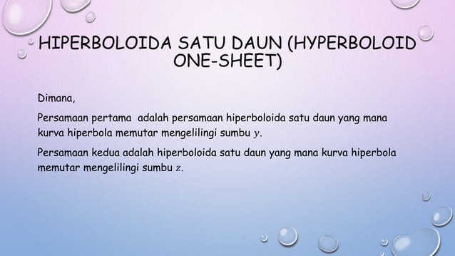 Hiperboloida | PPTX