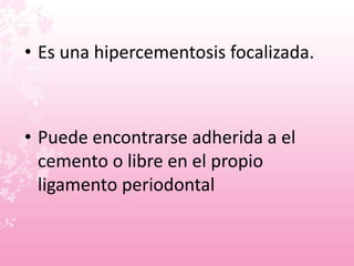 Hipercementosis y cementiculos | PPTX