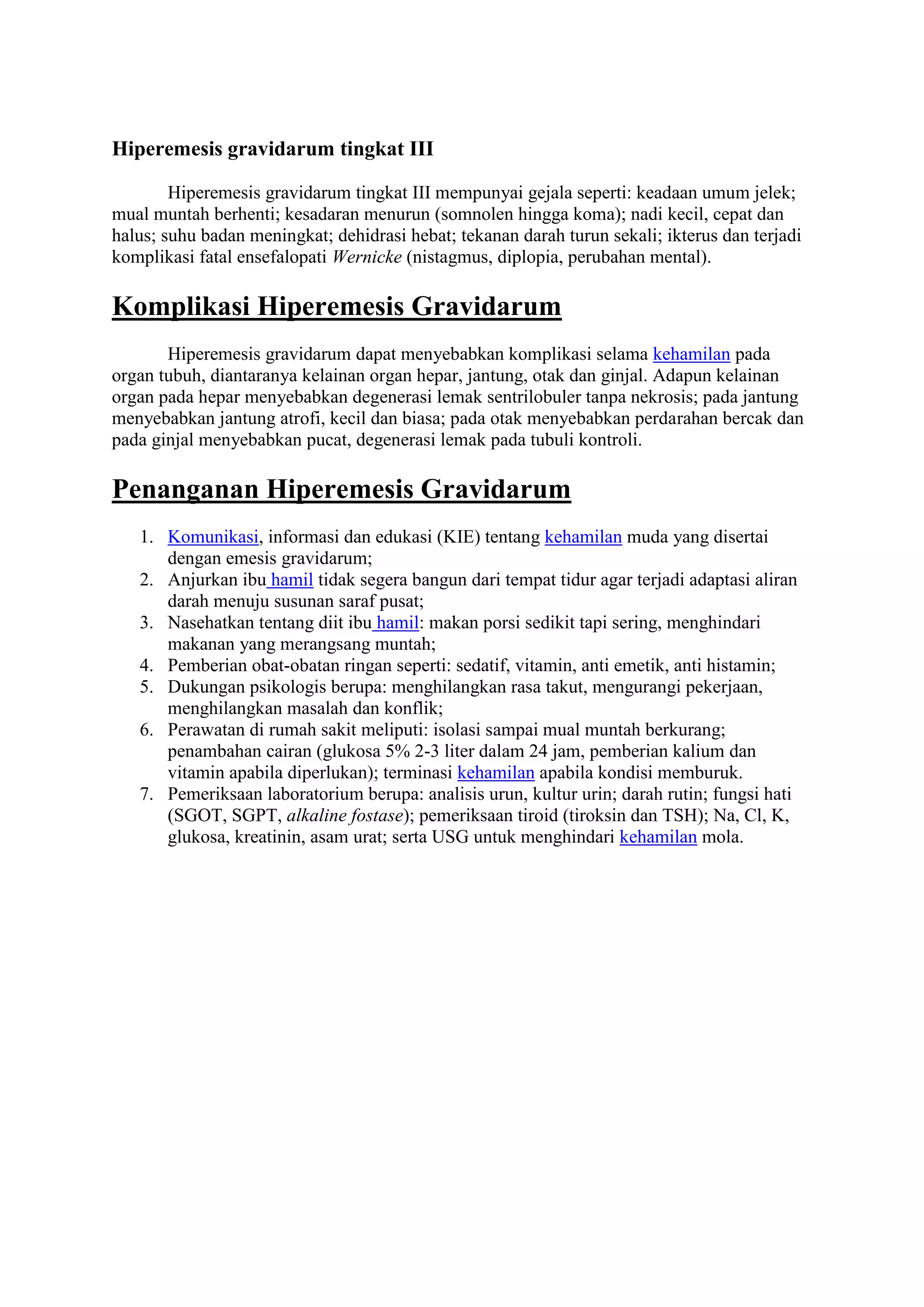 Hiperemesis gravidarum | DOCX